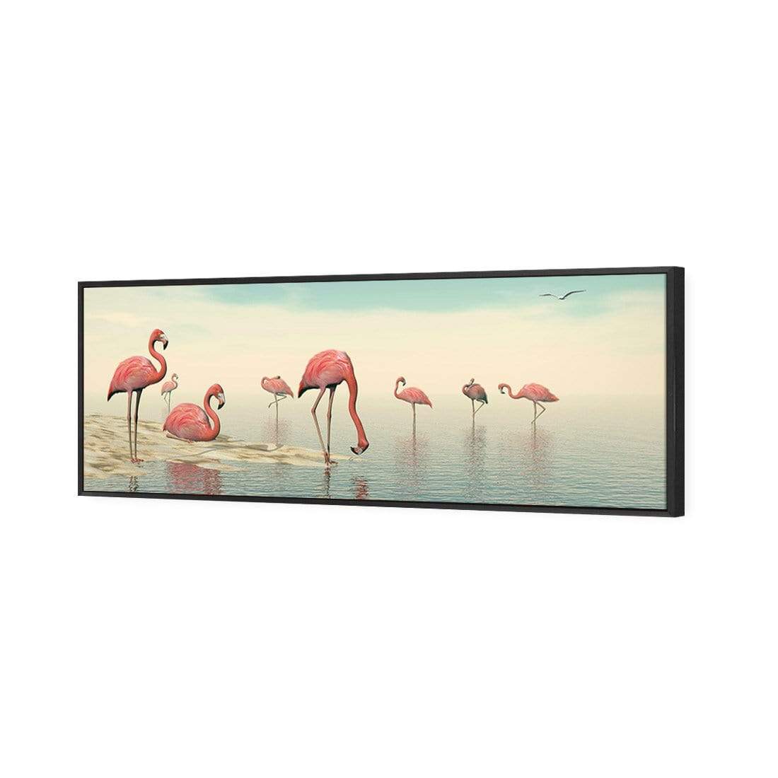 Flamingo Chill (Long) Wall Art | The Canvas Art Factory Australia ...