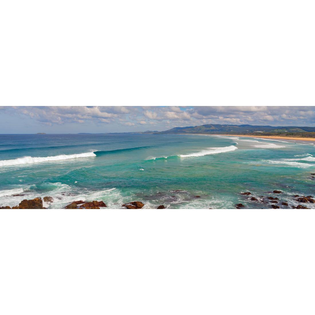 Line Up Back Beach Wall Art | The Canvas Art Factory Australia ...