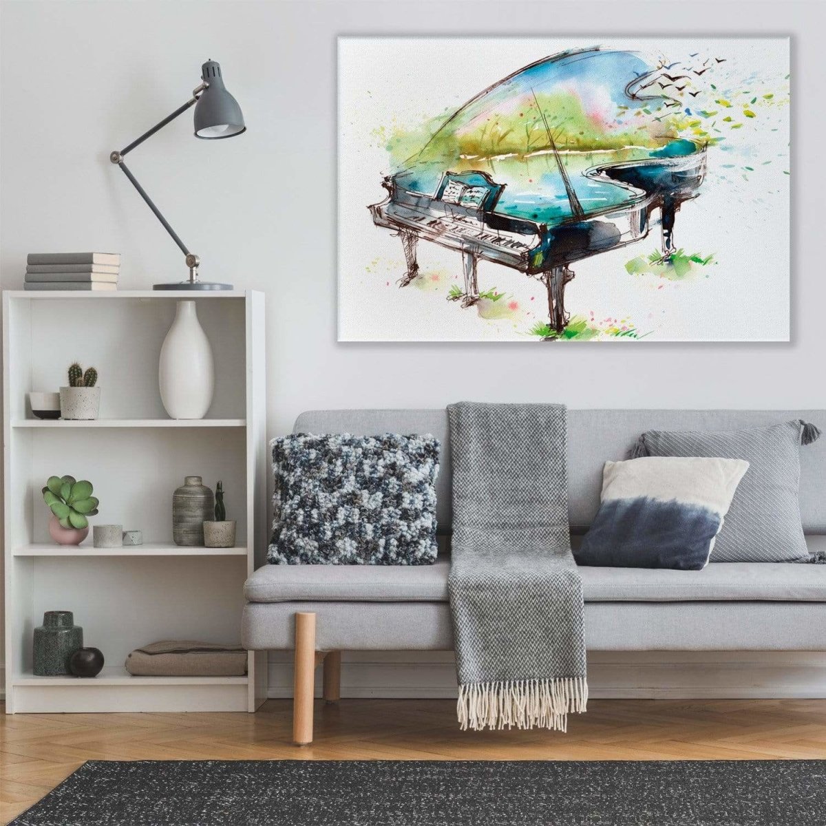 Watercolour Piano Wall Art | The Canvas Art Factory Australia – wallart ...